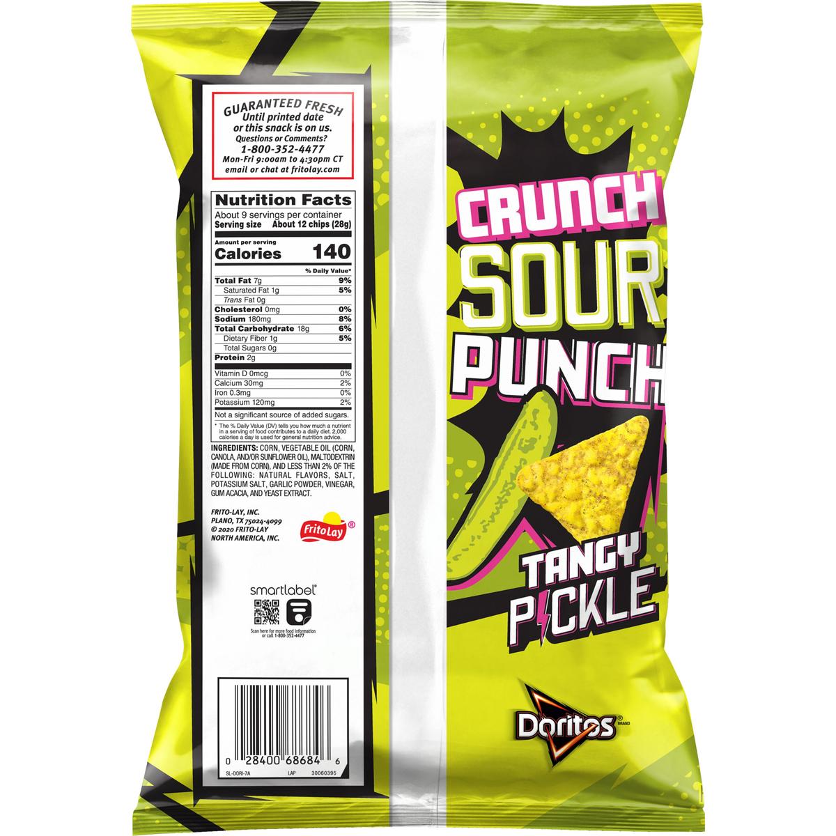 Doritos Tangy Pickle Flavored Tortilla Chips - Shop Now at Snacks.com