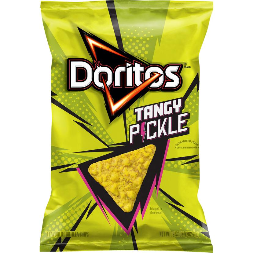 Doritos Tangy Pickle Flavored Tortilla Chips - Shop Now at Snacks.com