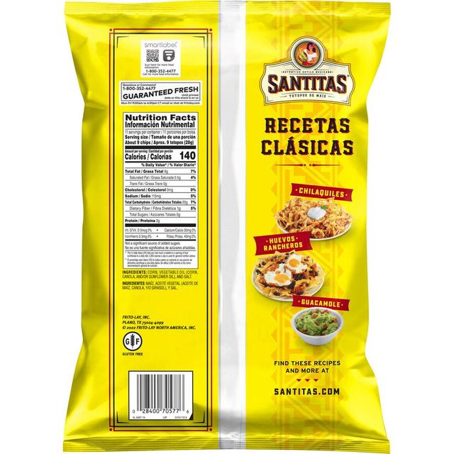 Santitas® Yellow Triangles Flavored Tortilla Chips - Shop Now at Snacks.com