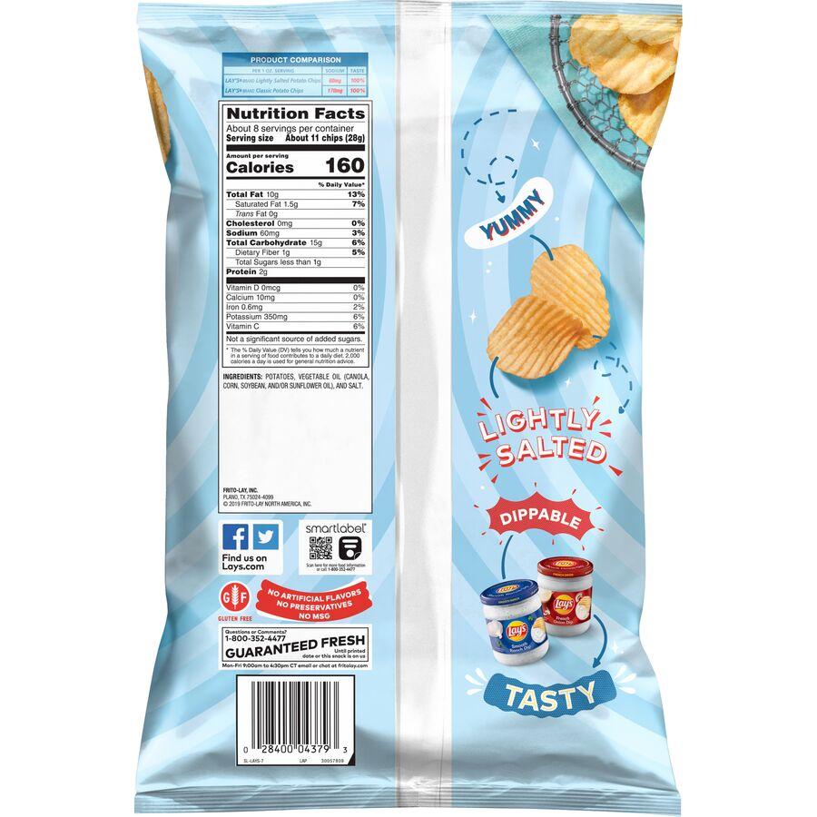 Lay's Wavy Lightly Salted Original Flavored Potato Chips - Shop Now at ...