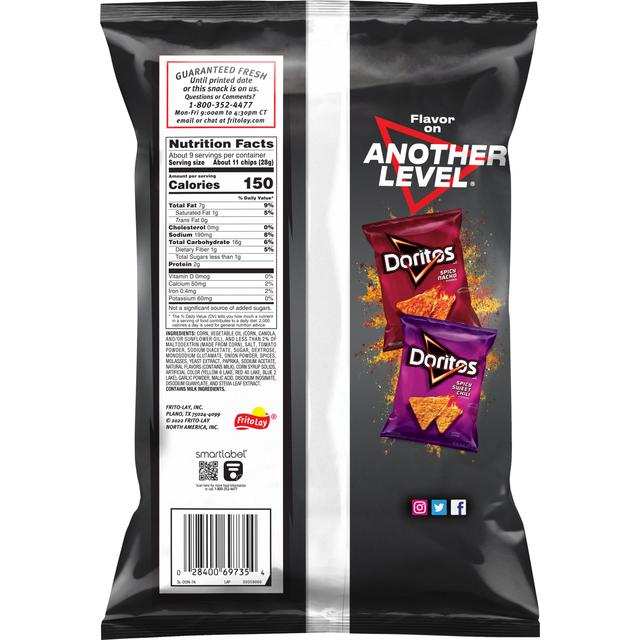 Doritos Sweet & Tangy BBQ Flavored Tortilla Chips - Shop Now at Snacks.com