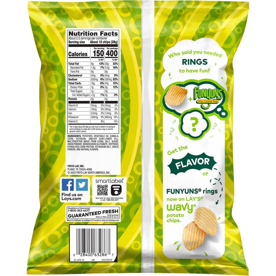 Lay’s® Wavy Funyuns Onion Flavored Potato Chips - Shop Now at Snacks.com