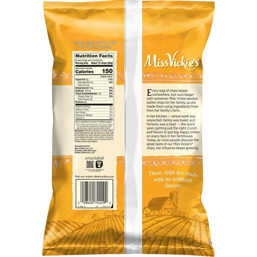 Miss Vickie's® Honey Mustard Flavored Potato Chips - Shop Now at Snacks.com