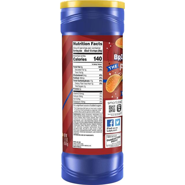 Lay's Stax Potato Crisps Mesquite Barbecue Flavored - Shop Now at ...