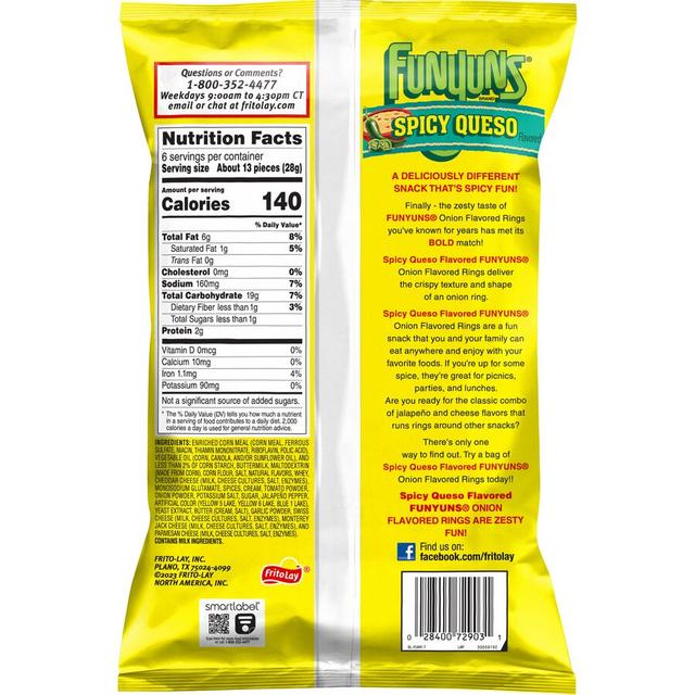 Funyuns® Spicy Queso - Shop Now at Snacks.com