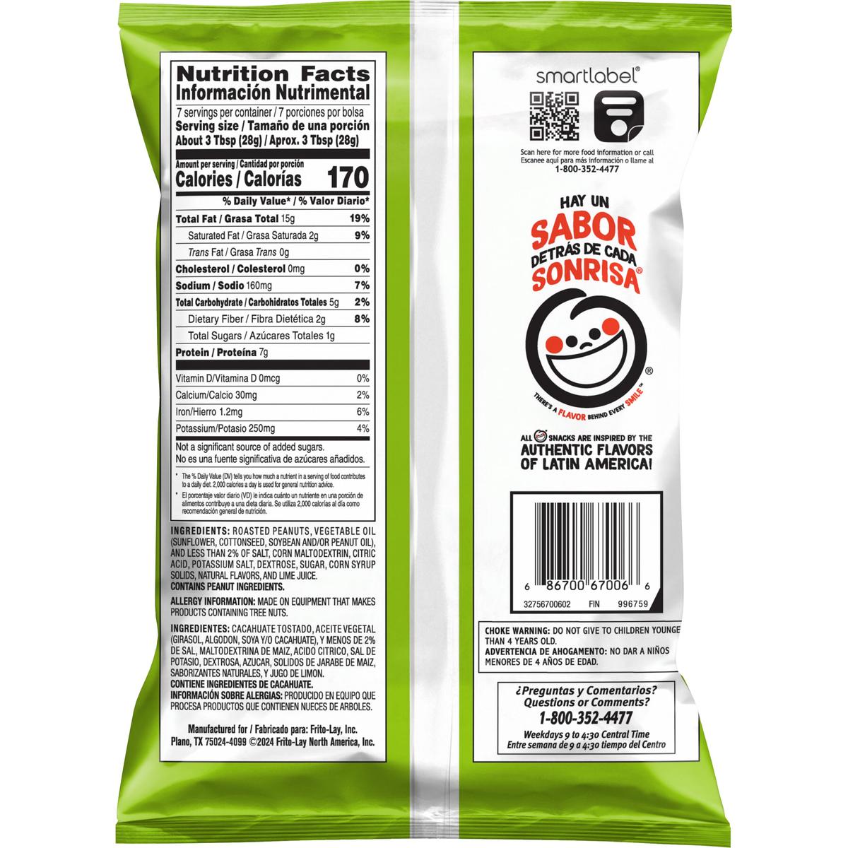 Sabritas® Salt & Lime Peanuts - Shop Now at Snacks.com