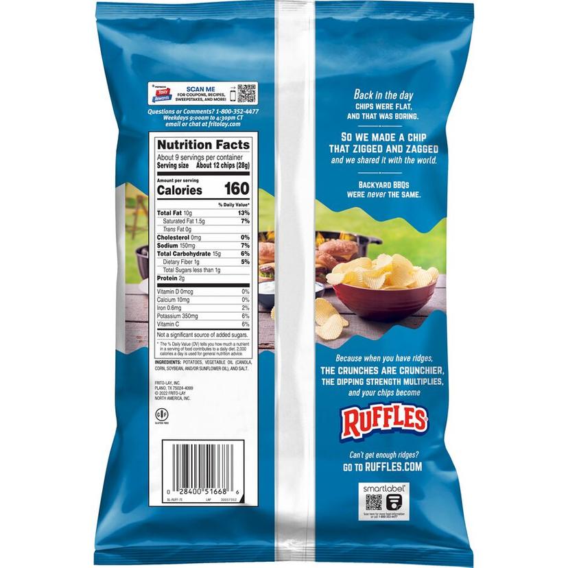 Ruffles® Original Potato Chips - Shop Now at Snacks.com