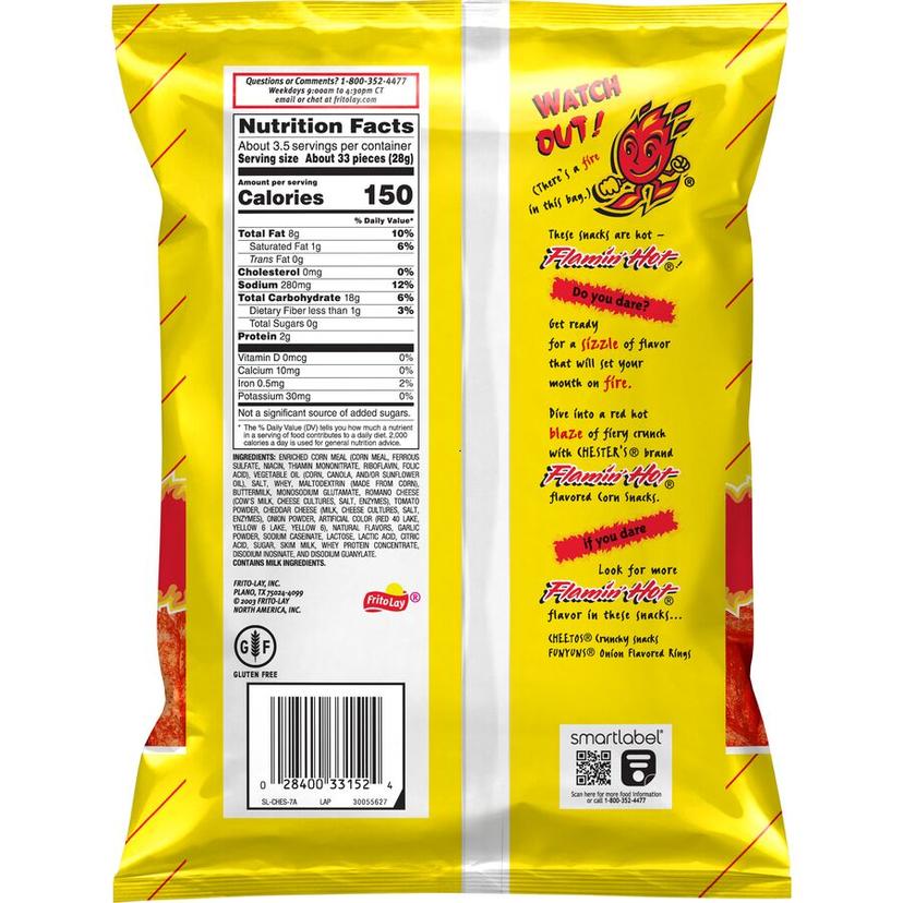 Chester's® Fries Flamin' Hot® Flavored Corn and Potato Snacks - Shop ...
